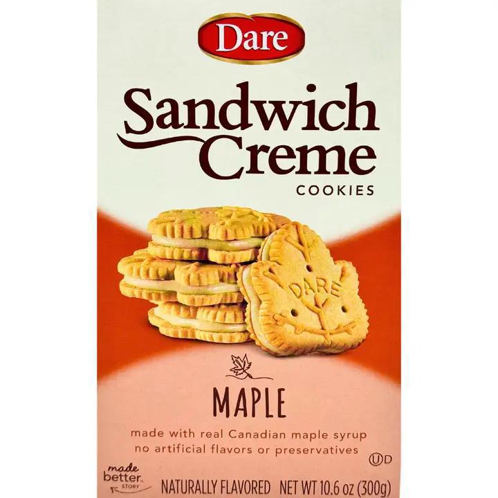 Dare - Maple Leaf Crème Cookies 10.6 oz - 739854 – Sunny Valley Farms